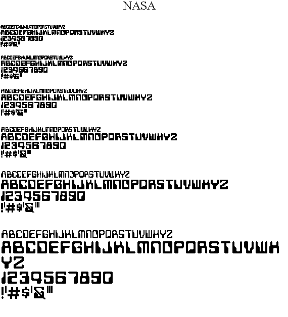 NASA Font