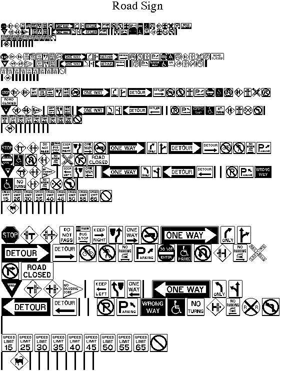 Road Sign Font